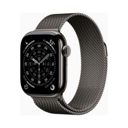 Apple Watch Series 11 - 46mm Slate Titanium Case with Milanese Loop