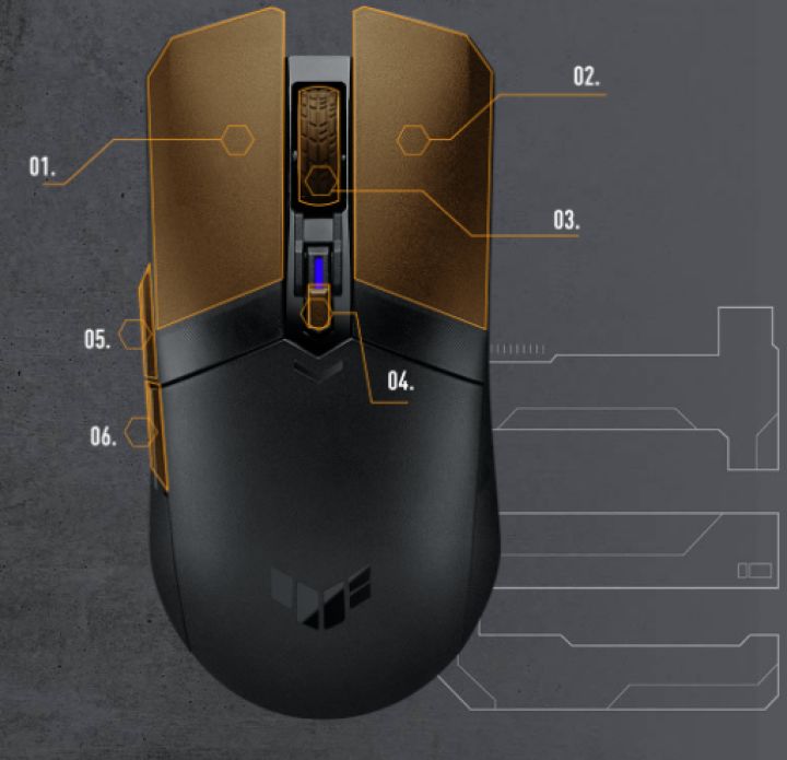 ASUS TUF Gaming M4 Wireless Mouse