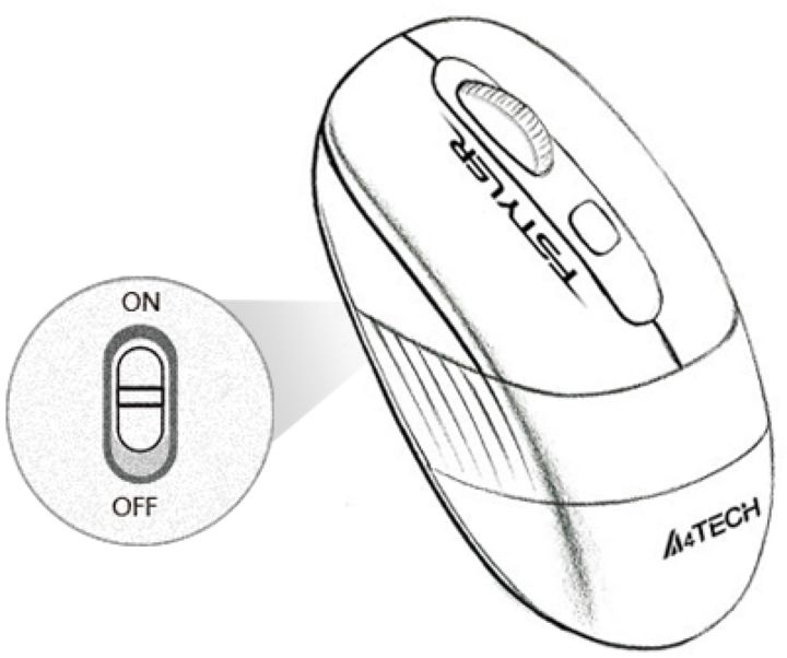 A4Tech FB10CS Dual Mode Rechargeable Mouse