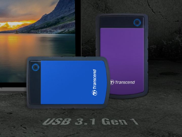 Transcend StoreJet 25H3 Shockproof Portable Hard Drive - 2TB